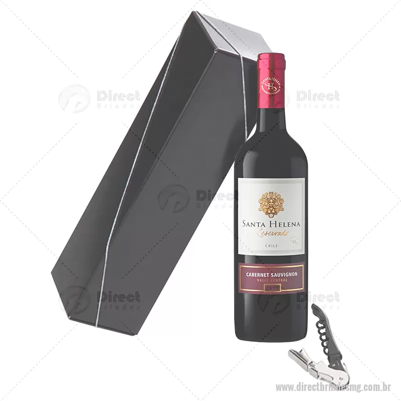 Kit Bebida Vinho Embalagem Personalizado - DRTMGKBE013 - Kit bebidas ...